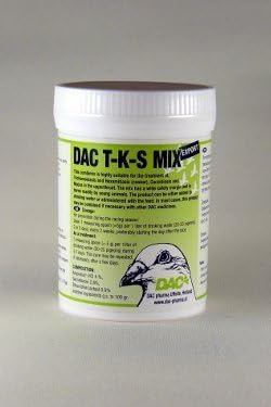 Dac T-K-S Mix 3 in 1 100 gr. Trichomoniasis, Coccidiosis and Hexamites ...