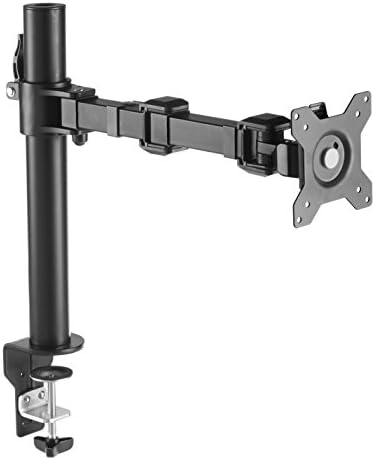 Amazon Basics Single Monitor Stand - Height Adjustable Arm Mount, Steel ...