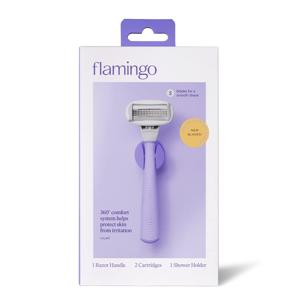 Amazon.com: Flamingo Women's 5 Blade Razor: Lilac Razor Handle with ...