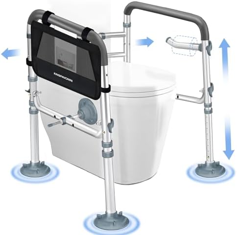 Amazon.com: LandTale Toilet Safety Rails, Adjustable Toilet Rails for ...
