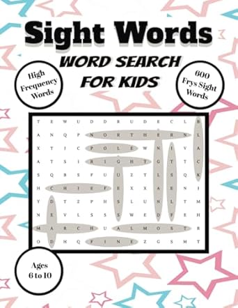 Sight Words Word Search for Kids: High Frequency Frys Sight Words ...
