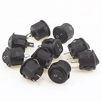 Amazon.com: LYXWHPIK Rocker Switch 16mm Diameter Small Round Boat ...