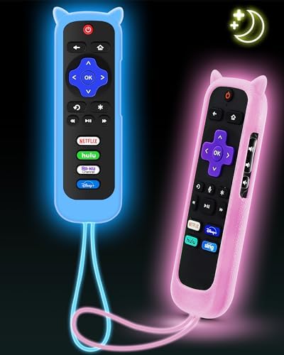 Amazon.com: 2Pack ONEBOM Cover for Roku Remote with Cat Ears Design ...