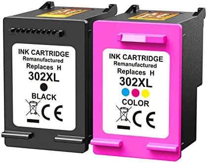 LIFOR 302XL Ink Cartridges 302 Ink Cartridges Combo Pack Remanufactured ...