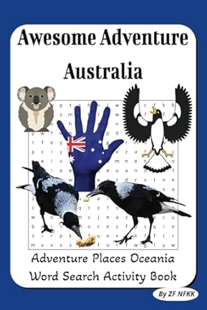 Awesome Adventure Australia, Oceania, New Zealand Word Search Puzzle ...