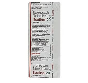 ESOFINE-20 - Strip of 10 Tablets : Amazon.in: Health & Personal Care