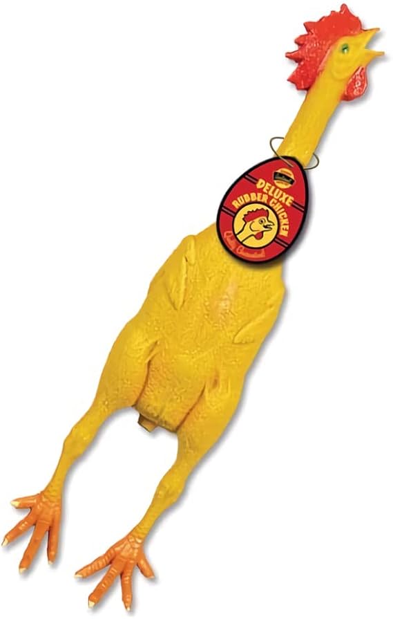 Amazon.com: Accoutrements Deluxe Rubber Chicken : Toys & Games
