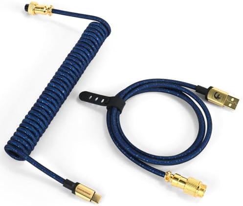 ZIYOU LANG C03 Custom Coiled USB C to A Cable with Detachable Double ...