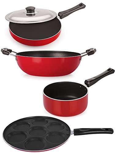 Buy Nirlon Heat Resistance Combo Cookware Set with Bakelite Handle ...