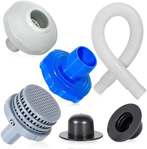 Amazon.com: Tujoe 8 Pcs 25022E Swimming Pool Water Jet Connector Kits ...