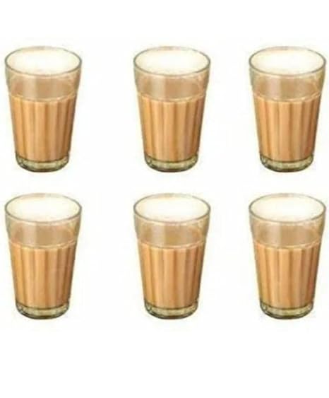 Buy Chai Glass Cutting chai Glass Set Online at Low Prices in India ...