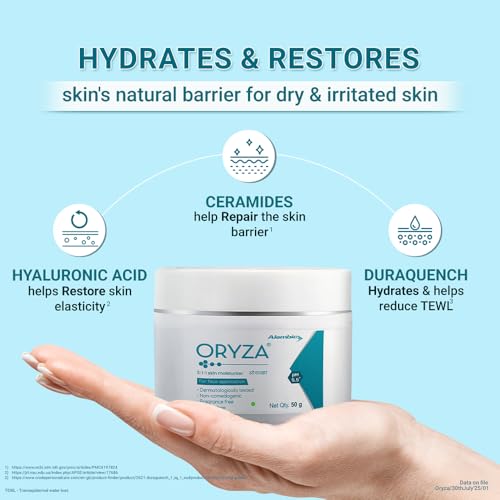 Oryza 3:1:1 Ceramide Face Moisturizer I Enriched with Hyaluronic Acid ...