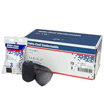 BSN Medical Delta-Cast Conformable Polyester Casting Tapes, Black, 3 ...