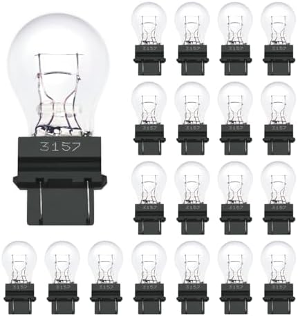 Amazon.com: Lanuovx 3157 Bulbs 20 Pack,12V 3047 3057 3157LL 3157K 3457 ...