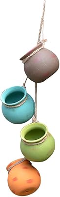 Amazon.com: MyGift Dangling Southwest Desert Color Ceramic 4 Pot Set ...