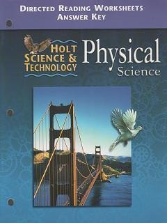 Holt Science and Technology 2001 : Physics: Directed Reading Worksheets ...