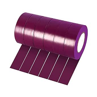 Amazon.com: 6 Pack Purple Electrical Tape, Xrkuu PVC Insulation Tape ...