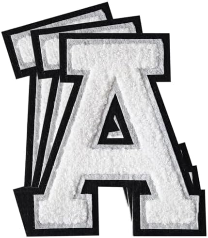 Amazon.com: 26Pcs Chenille Letter Patches Iron on Chenille Letters ...