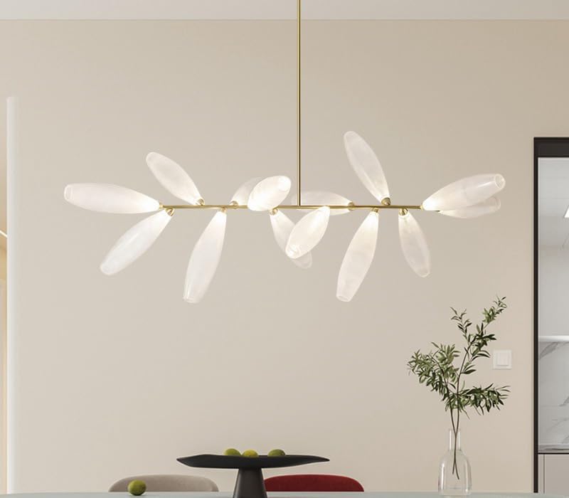 Buy CITRA 14 Light Gold Frosted Spike Chandelier Ceiling Lights Hanging ...