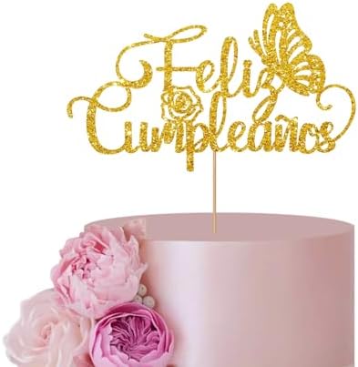 Amazon.com: Arthsdite Feliz Cumpleaños Cake Topper - Spanish Feliz ...