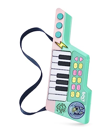 VTech Bluey Keytar, Official Bluey Toy with 5 Instrument Sounds ...