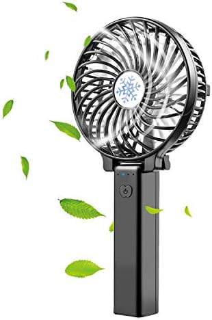 Handheld Fan, Portable Hand Fan Mini Fan with 3 Speeds Rechargeable ...