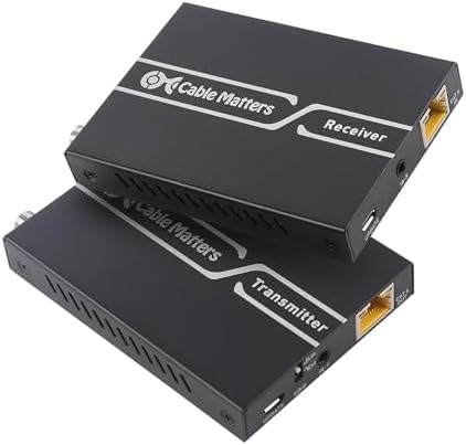 Amazon.com: Cable Matters USB over Ethernet Extender with Power Adapter ...