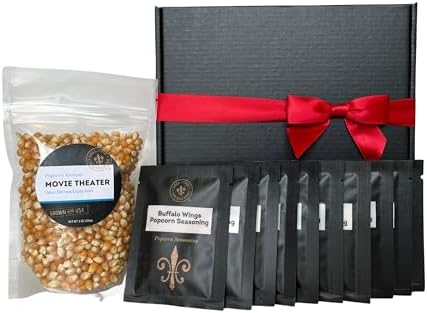 Amazon.com : Popcorn Seasoning Starter Pack - 10 Gourmet Seasoning ...