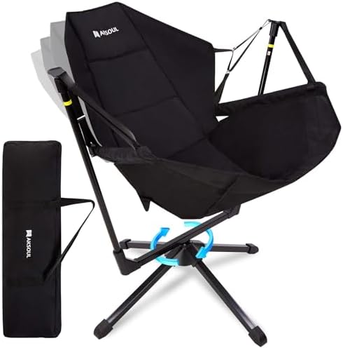 Amazon.com: Swivel Hammock Chair Camping: Swing Folding Camp Reclining ...