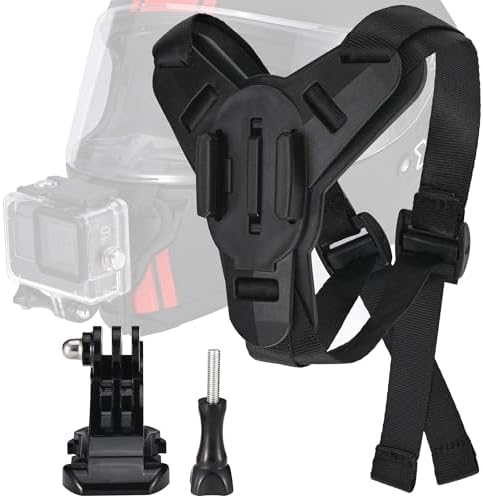 Vkesen Motorcycle Helmet Mount for GoPro, Helmet Front Chin Mounts for ...
