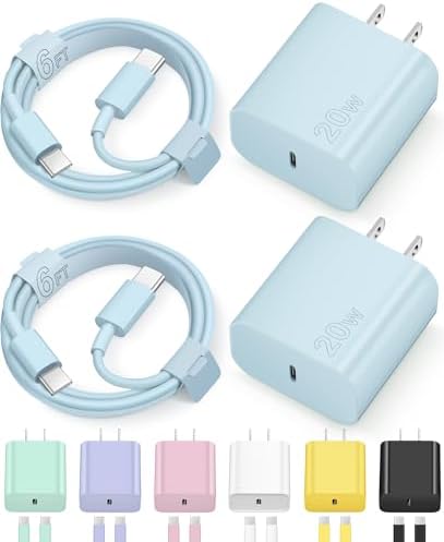 Amazon.com: USB C Charger Block iPhone Charger Block Type C Charger 2 ...