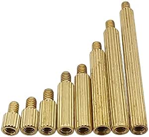 Amazon.com: 10Pcs M2 Male Female Brass Round Knurl Standoff Stud Board ...