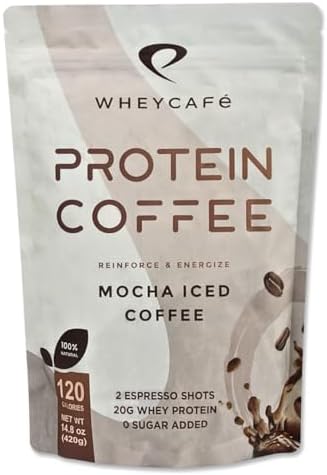 Amazon.com: Protein Coffee, Whey Cafe | 20g Whey Isolate Protein Powder ...
