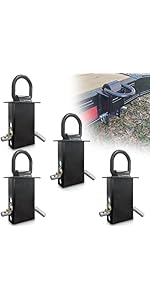 Amazon.com: Grandroad Auto Stake Pocket D Rings for Trailer 1/2" Hitch ...
