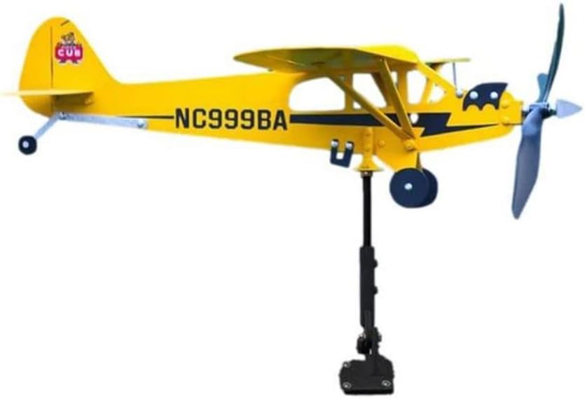 Amazon.com : Piper J3 Cub Airplane Weathervane, 2023 New Airplane Wind ...