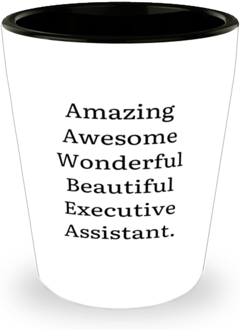 Amazon.com: Amazing Awesome. Executive assistant Shot Glass, Perfect ...
