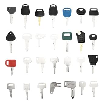 28 PCS Heavy Equipment Keys,Construction Ignition Key Master Set ...