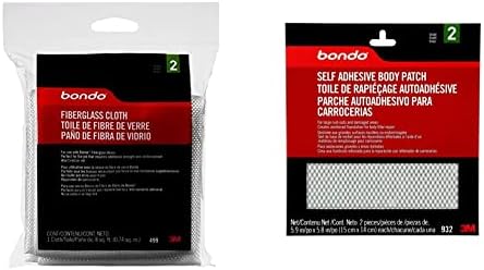 Bondo Fiberglass Cloth (8 Square-Feet) + Self Adhesive Body Patch ...