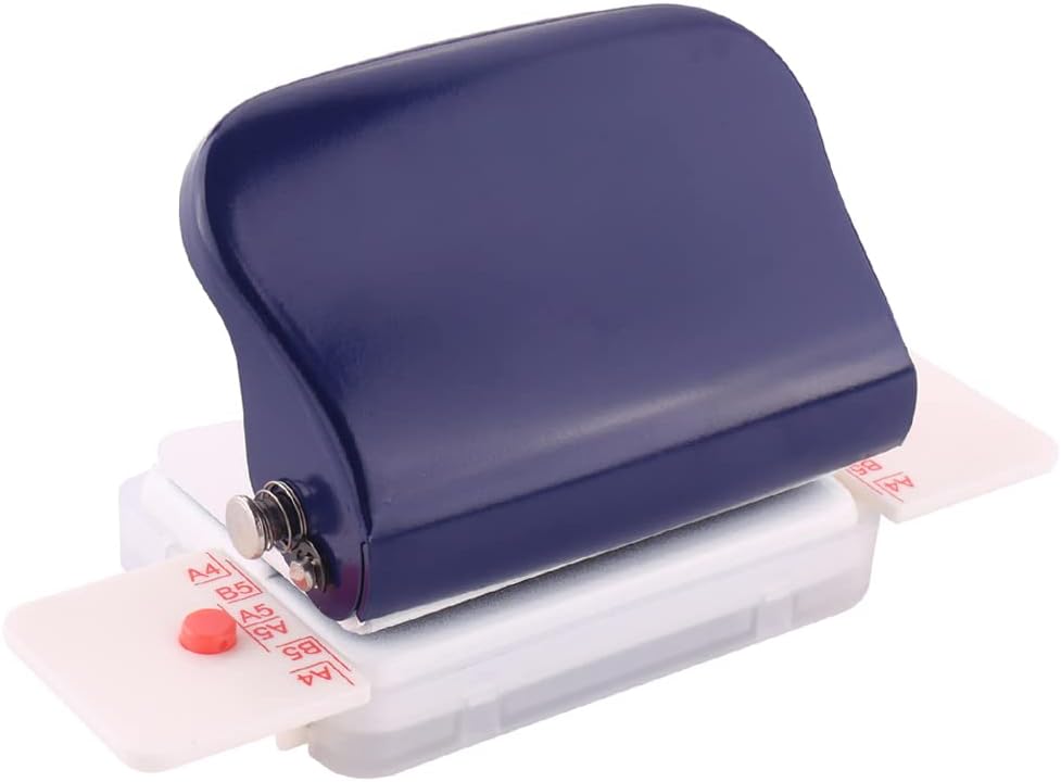 Chris.W A5 6-Hole Paper Punch, Adjustable Metal Hole Puncher for A5 ...