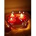 Set Of 3 Red Rose Floating Candles : Amazon.co.uk: Home & Kitchen