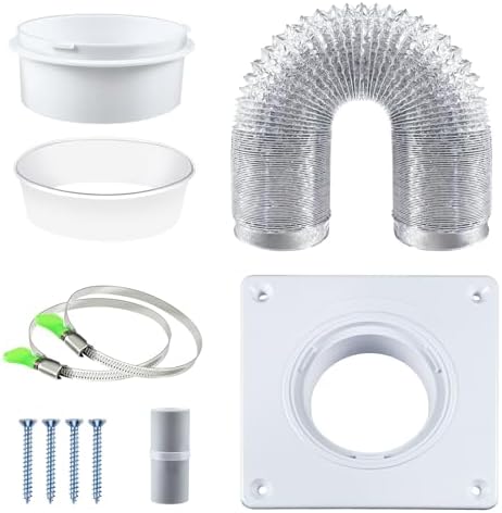 Amazon.com: Dryer Vent Hose Kit 4 Inch - Flexible Fire-Resistant ...