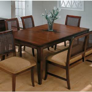 Amazon.com : Jofran Boston Brown Rectangle Dining Table : Home & Kitchen