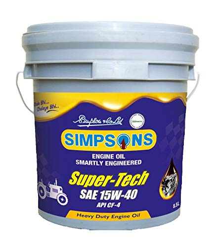 SIMPSONS Super-TECH Engine Oil API CF-4 SAE 15W40-8.5L : Amazon.in: Car ...