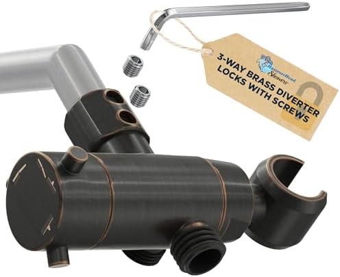 HammerHead Showers® ALL METAL 3 Way Shower Diverter Valve with Shower ...