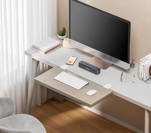 20/30 x 40/60/80/100/120 cm Ergonomic Desk Extension Tray Clipping Desk ...