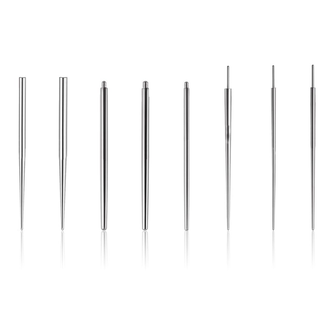 EIROVYA 8 Pcs Piercing Taper Insertion Chirurgenstahl Piercing Nadel ...