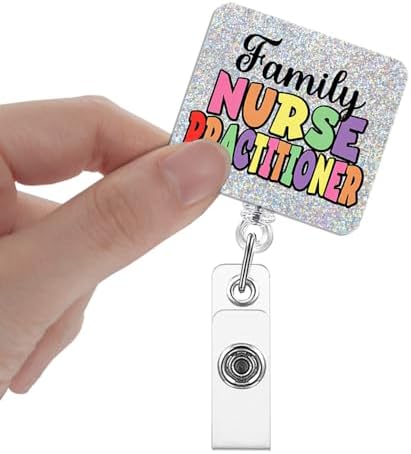 Amazon.com : Xipromi Family Nurse Practitioner Badge Reels Retractable ...