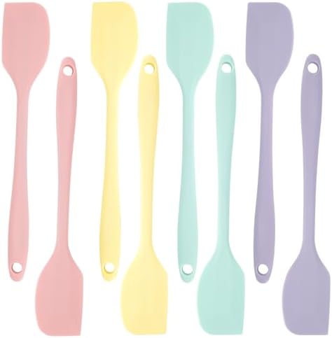 Amazon.com: Realand 8pcs Pastel Color Silicone Spatula, 8.5 Inch Rubber ...