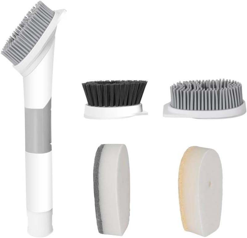 Soap Dispensing Dish Brushes – Washing Up Brush with Handle, Liquid ...
