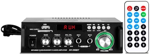 Amazon.com: WOOPKER AK35 200W Stereo Audio Amplifier Bluetooth 5.0, 2.0 ...